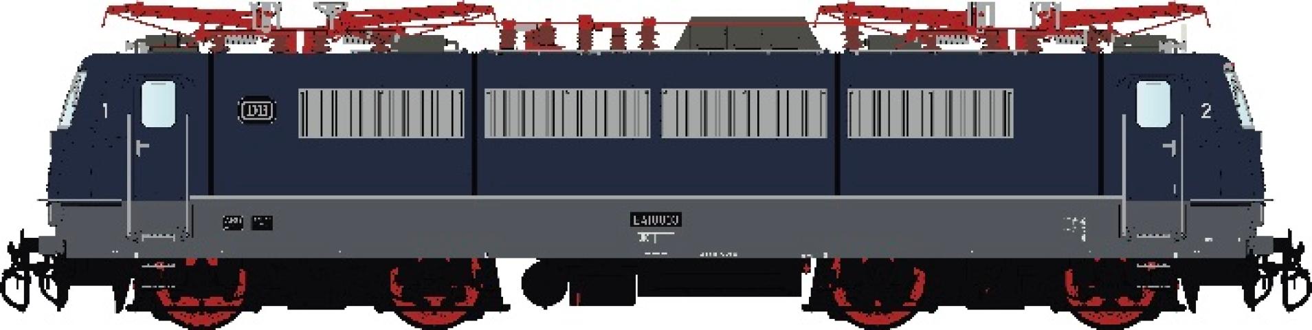 LS Models 16523 - DB E 410 003, viersysteem-eloc, staalblauw/leisteengrijs, 4 stroomafnemers ...